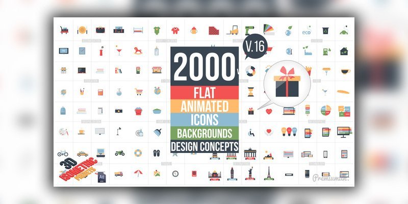Flat Animated Icons Library – Living Rich